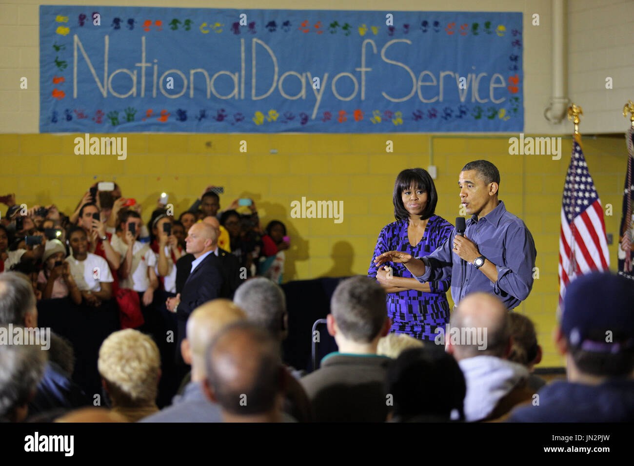 United States President Barack Obama and first lady Michelle Obama ...