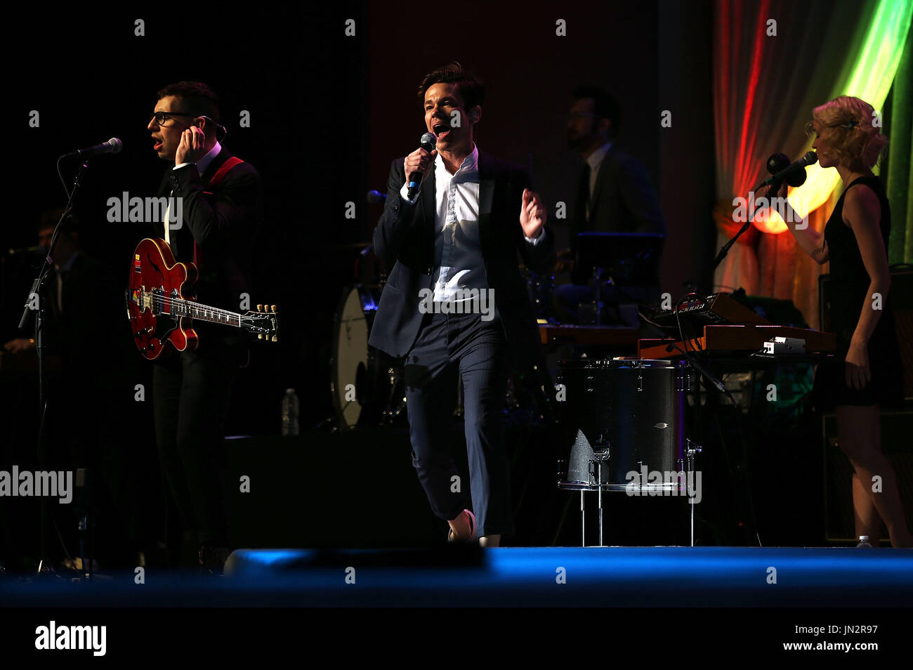 The band fun. performs during the Inaugural Ball at the Walter E ...