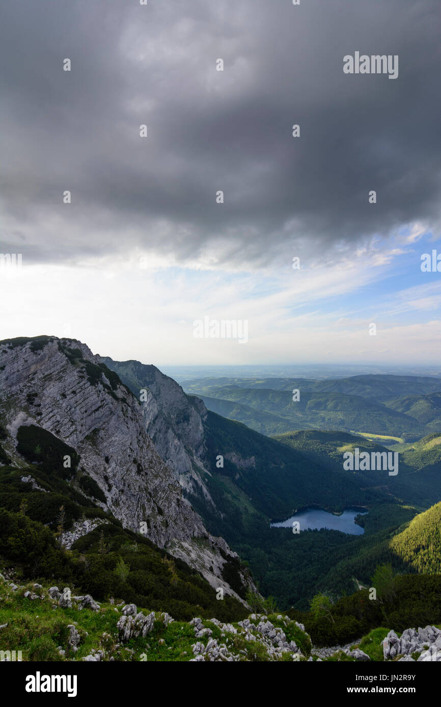 mountain Höllengebirge, lake Hinterer Langbathsee, Ebensee am Traunsee ...