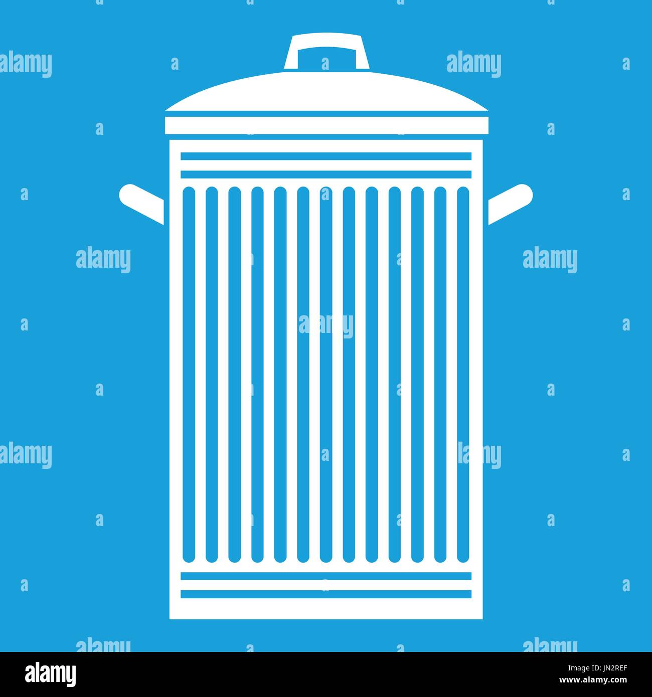 Trash can icon white Stock Vector Image & Art - Alamy