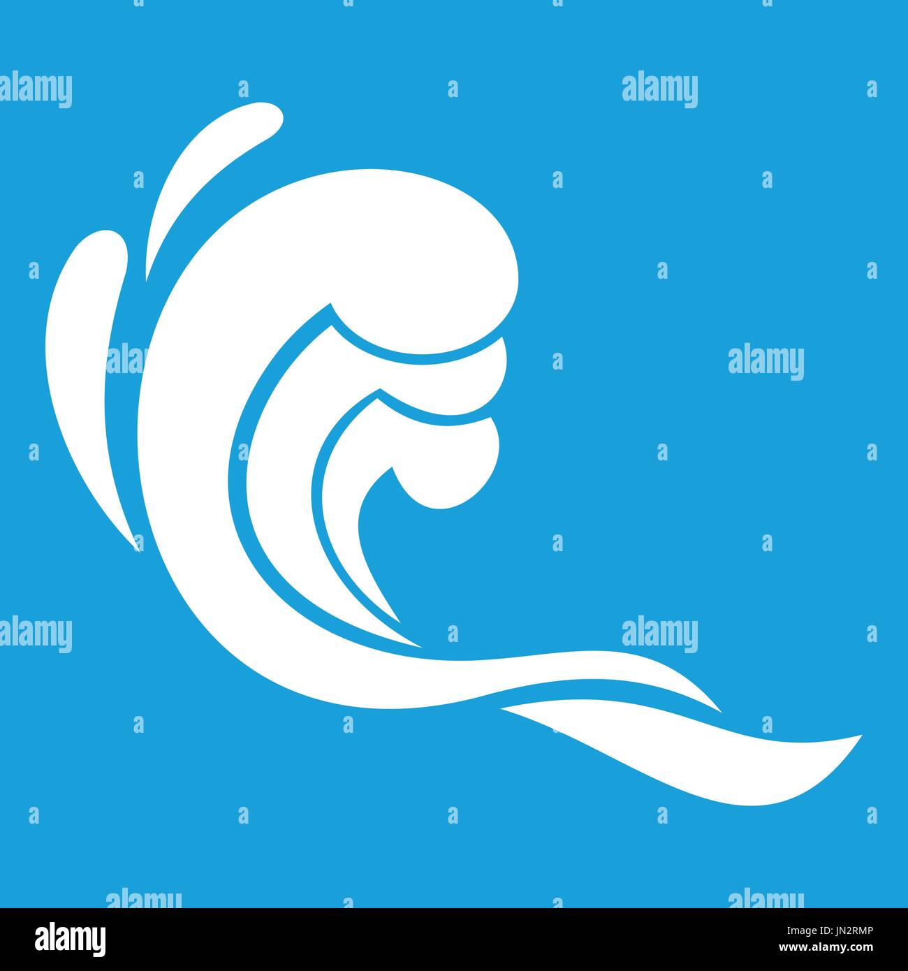 Water wave icon white Stock Vector Image & Art - Alamy