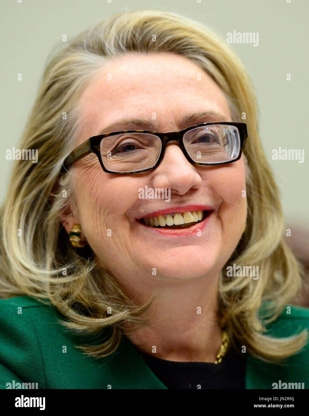 United States Secretary of State Hillary Rodham Clinton testifies ...