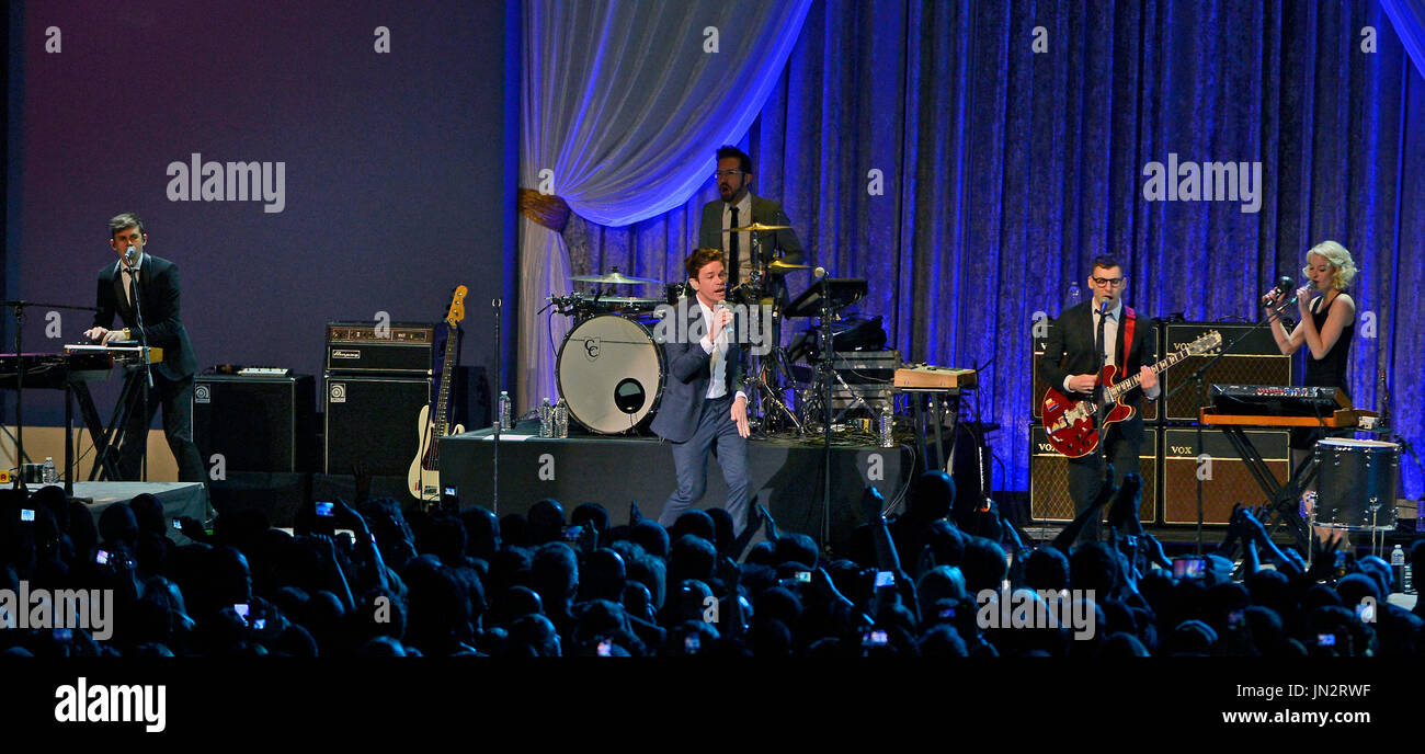 The band fun. performs at the Inaugural Ball at the Washington ...