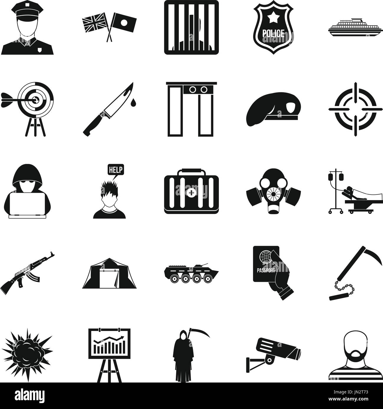 Special forces icons set, simple style Stock Vector Image & Art - Alamy