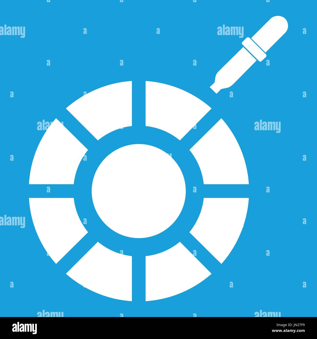 Color picker icon white Stock Vector Image & Art - Alamy