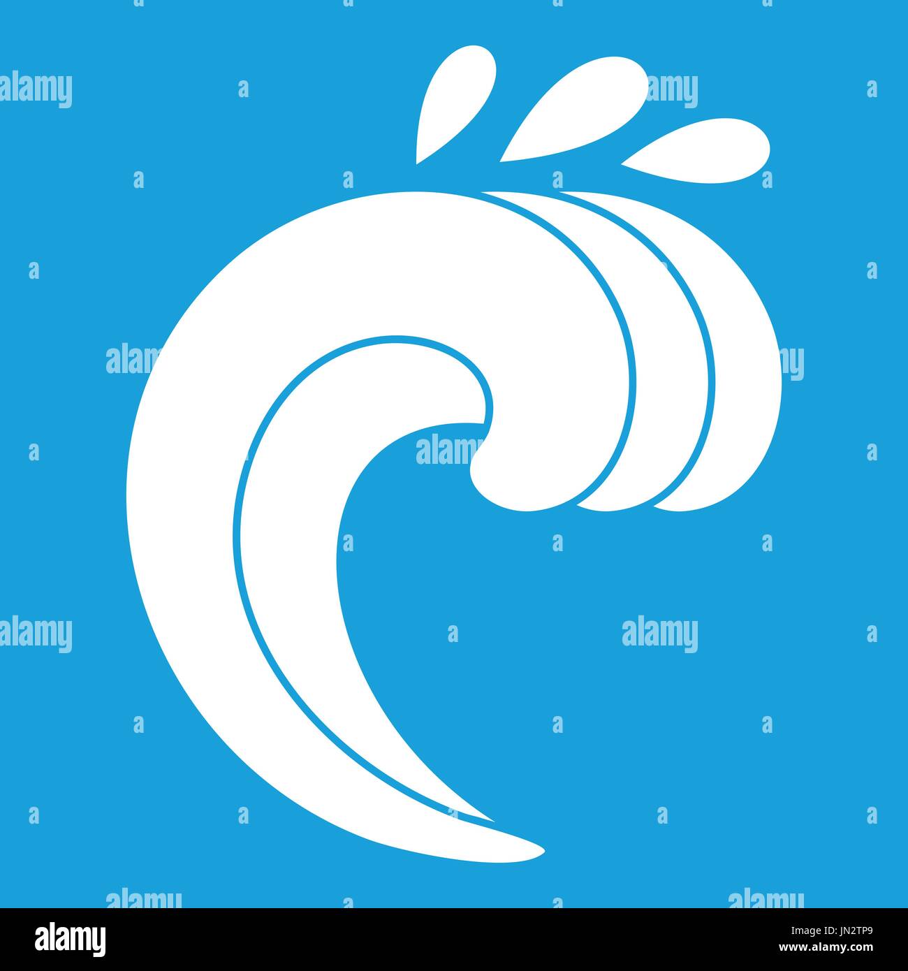 Large curling wave icon white Stock Vector Image & Art - Alamy