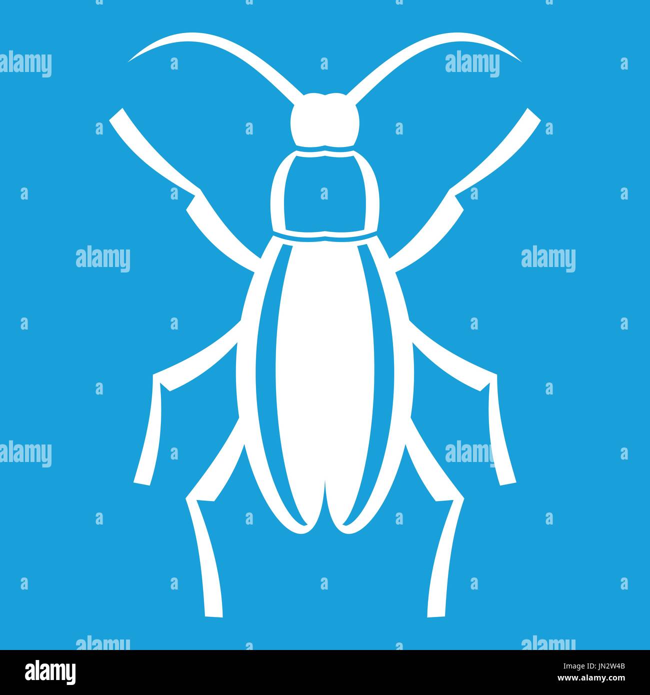 Beetle bug icon white Stock Vector Image & Art - Alamy