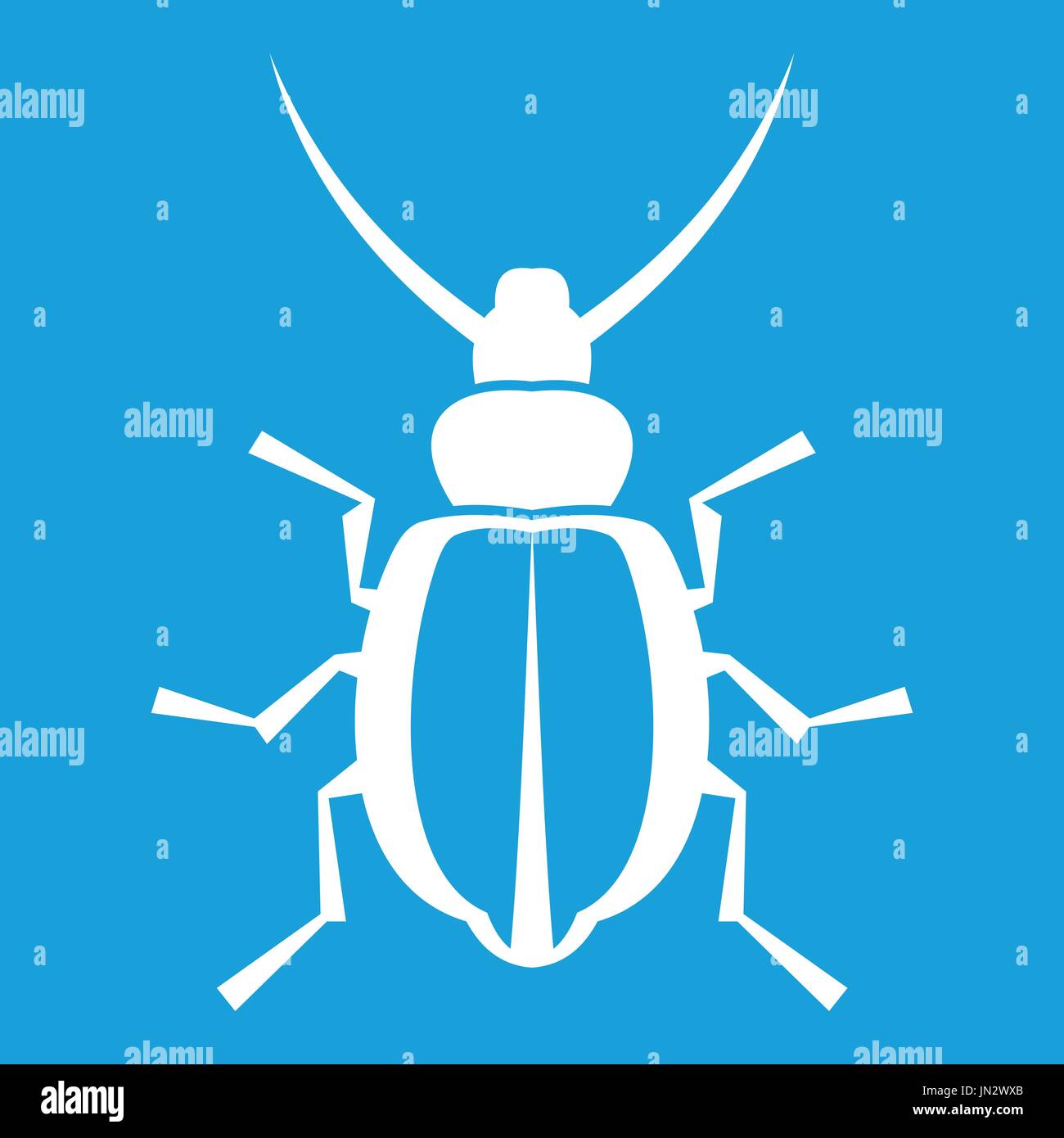 Beetle icon white Stock Vector Image & Art - Alamy