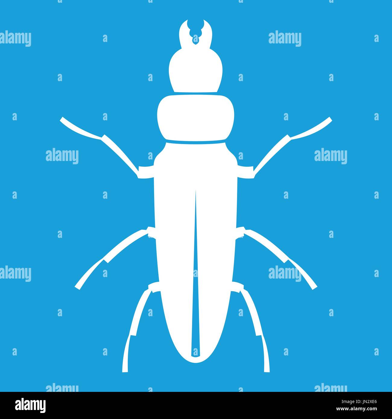 Beetle insect icon white Stock Vector Image & Art - Alamy