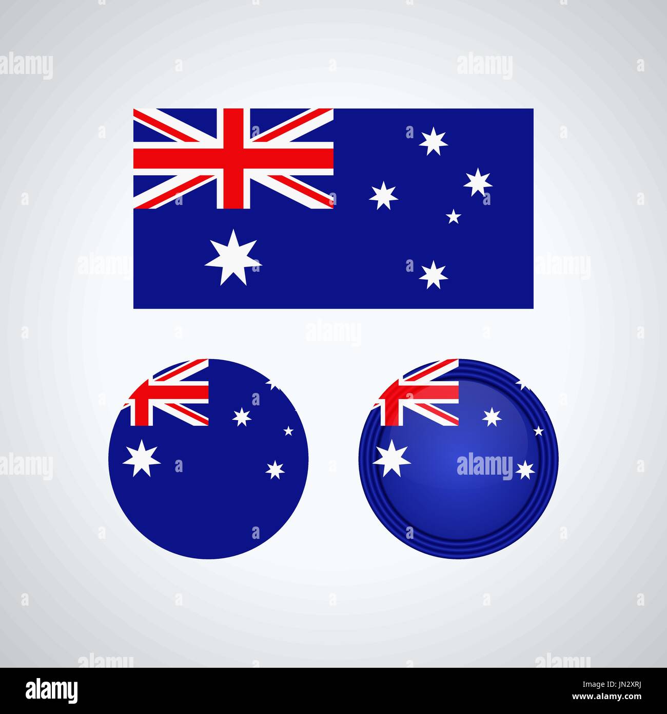 Flag design. Australian flag set. Isolated template for your designs ...