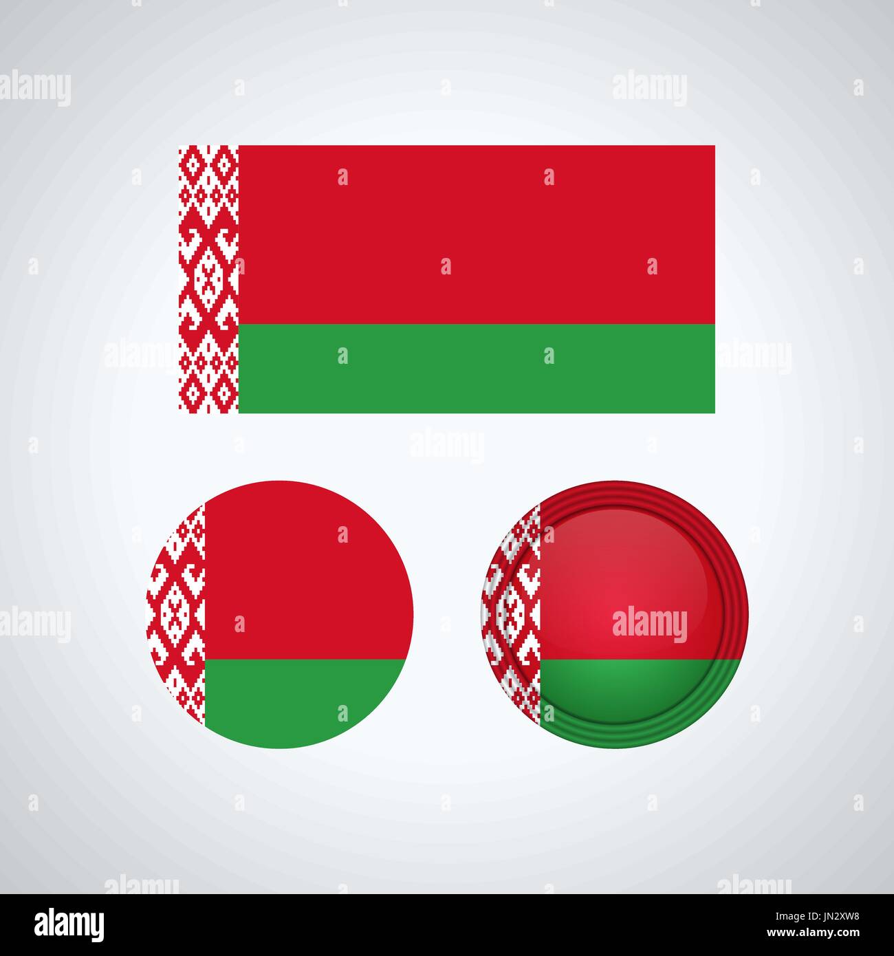 Flag design. Belarus flag set. Isolated template for your designs ...