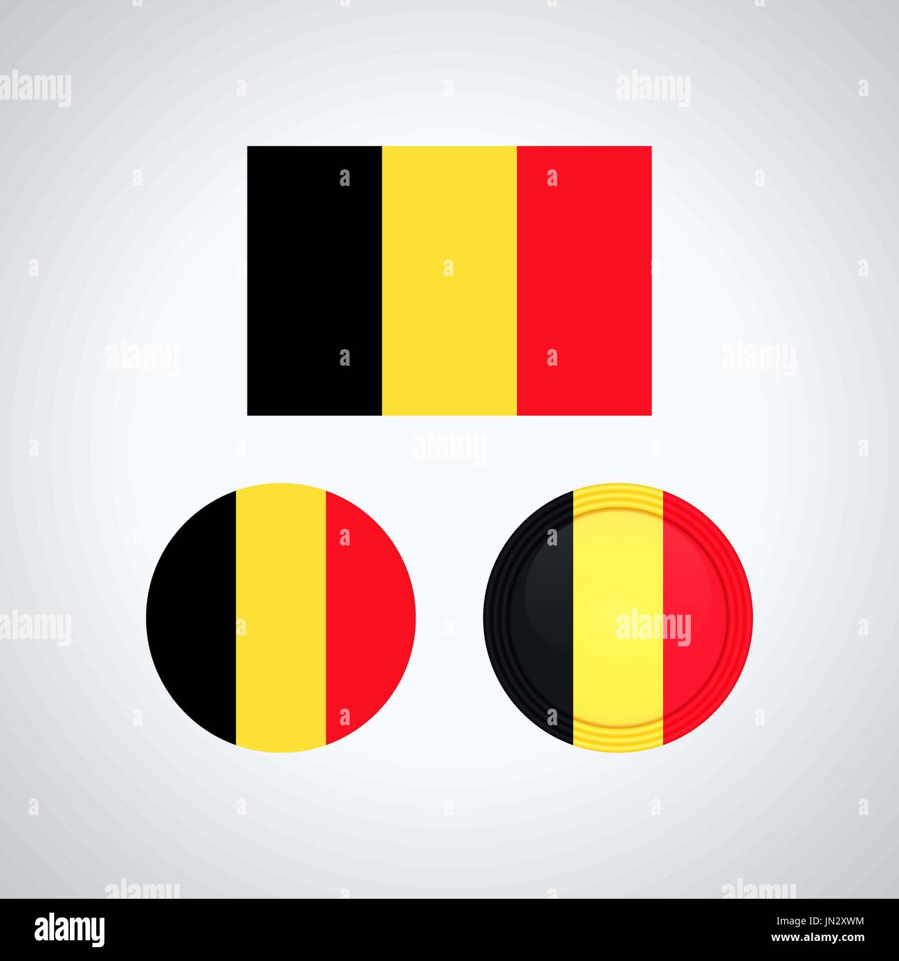 Flag design. Belgian flag set. Isolated template for your designs ...