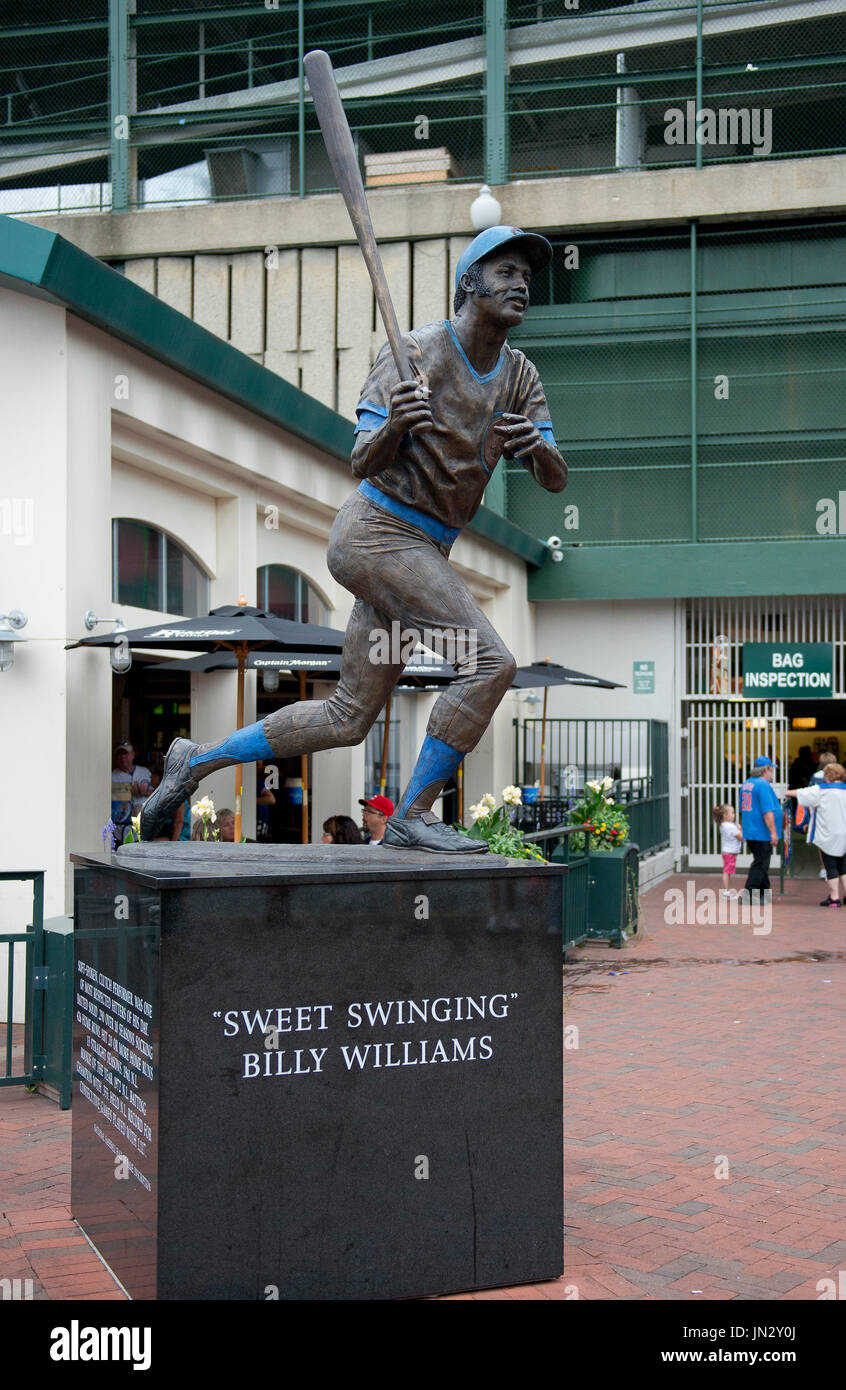 Statue honoring Chicago Cubs great Billy Williams, a member of the ...