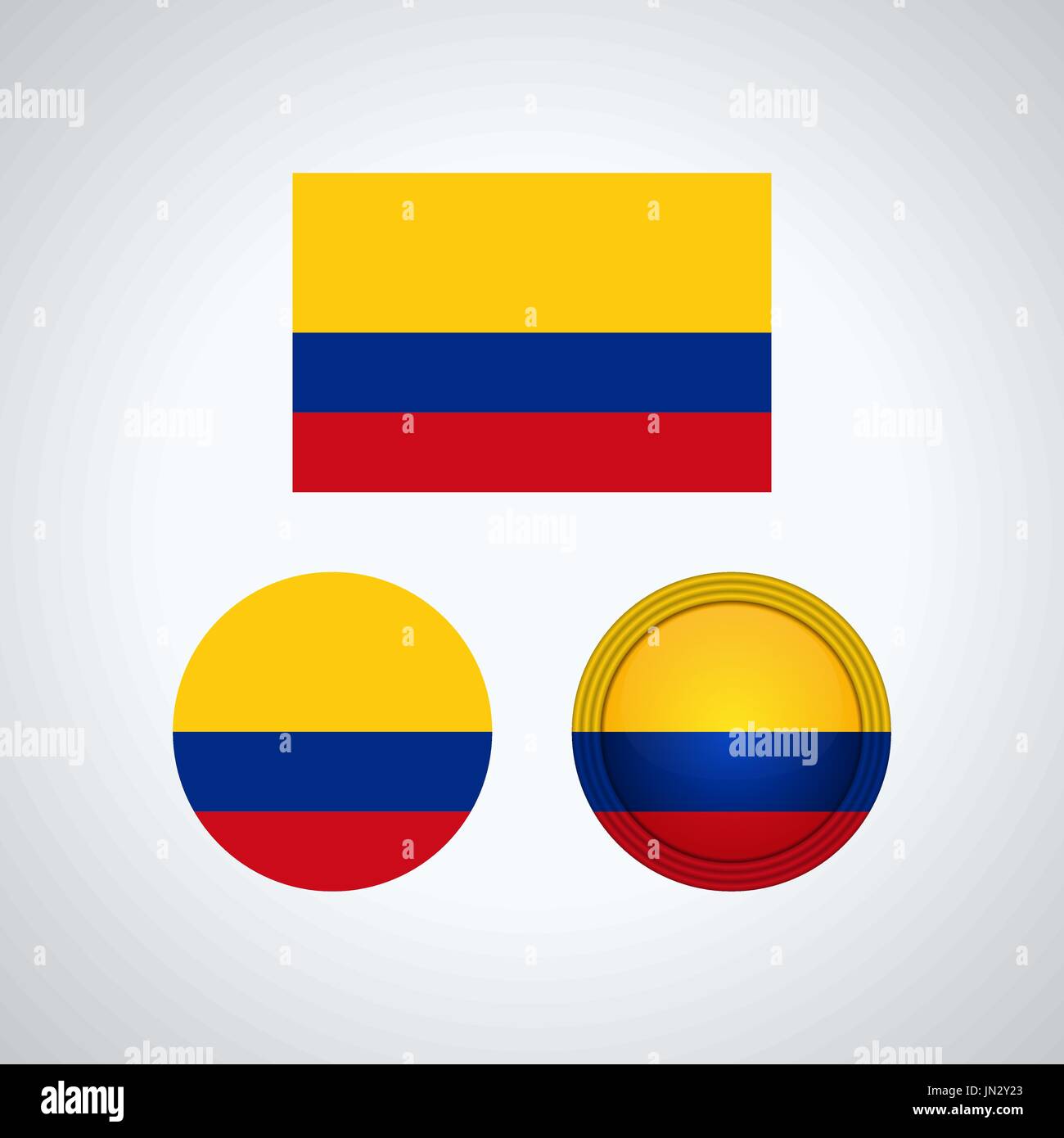 Flag design. Colombian flag set. Isolated template for your designs ...