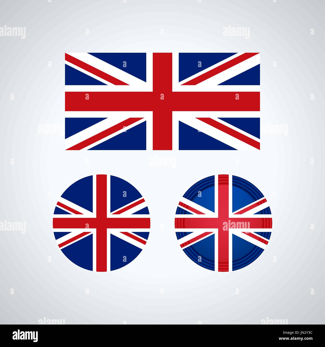 Flag design. English flag set. Isolated template for your designs ...