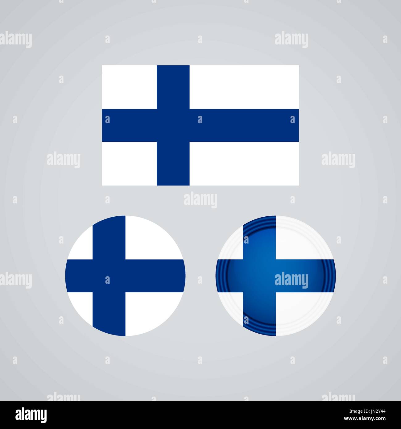 Flag design. Finnish flag set. Isolated template for your designs ...