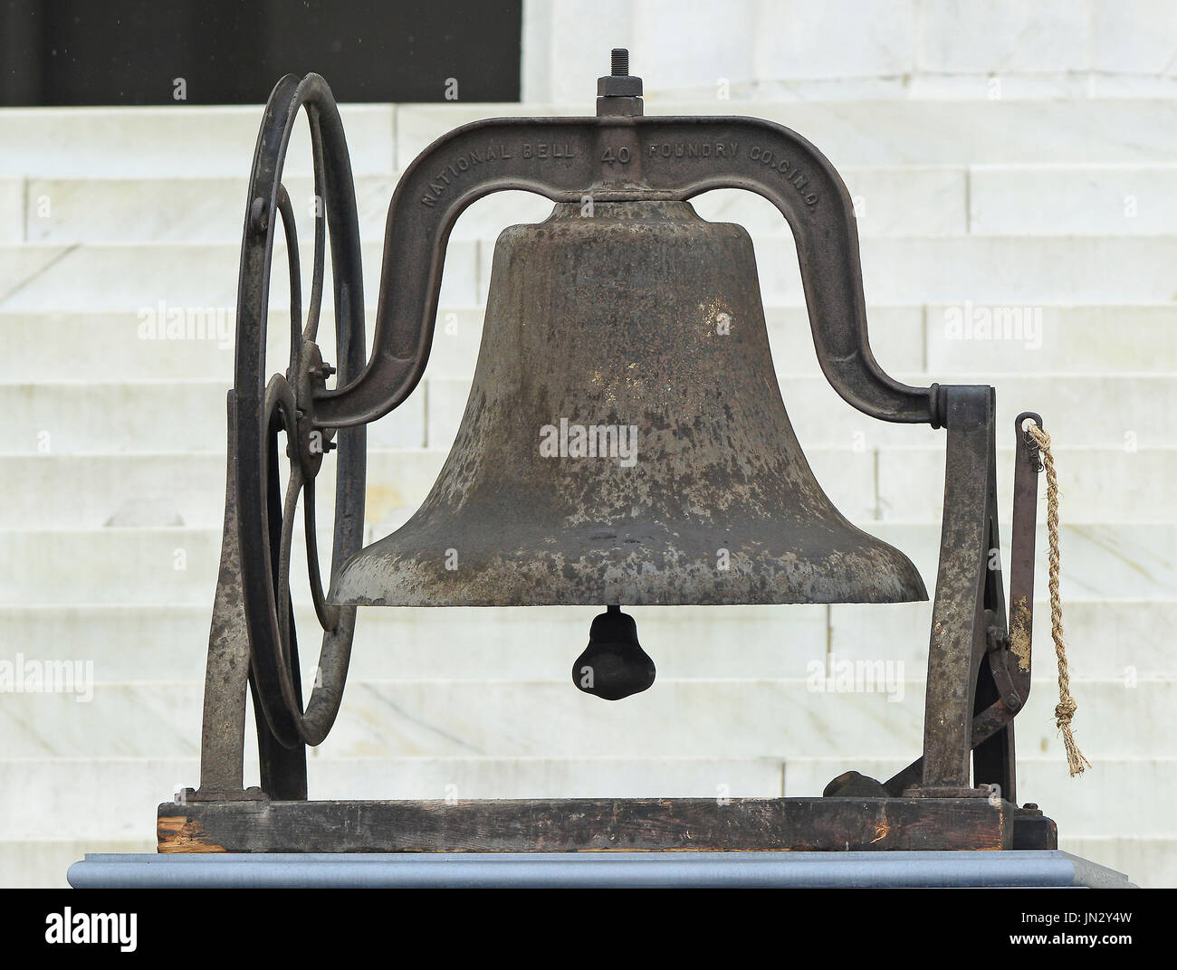 A cast-iron bell from the 16th Street Baptist Church in Birmingham ...