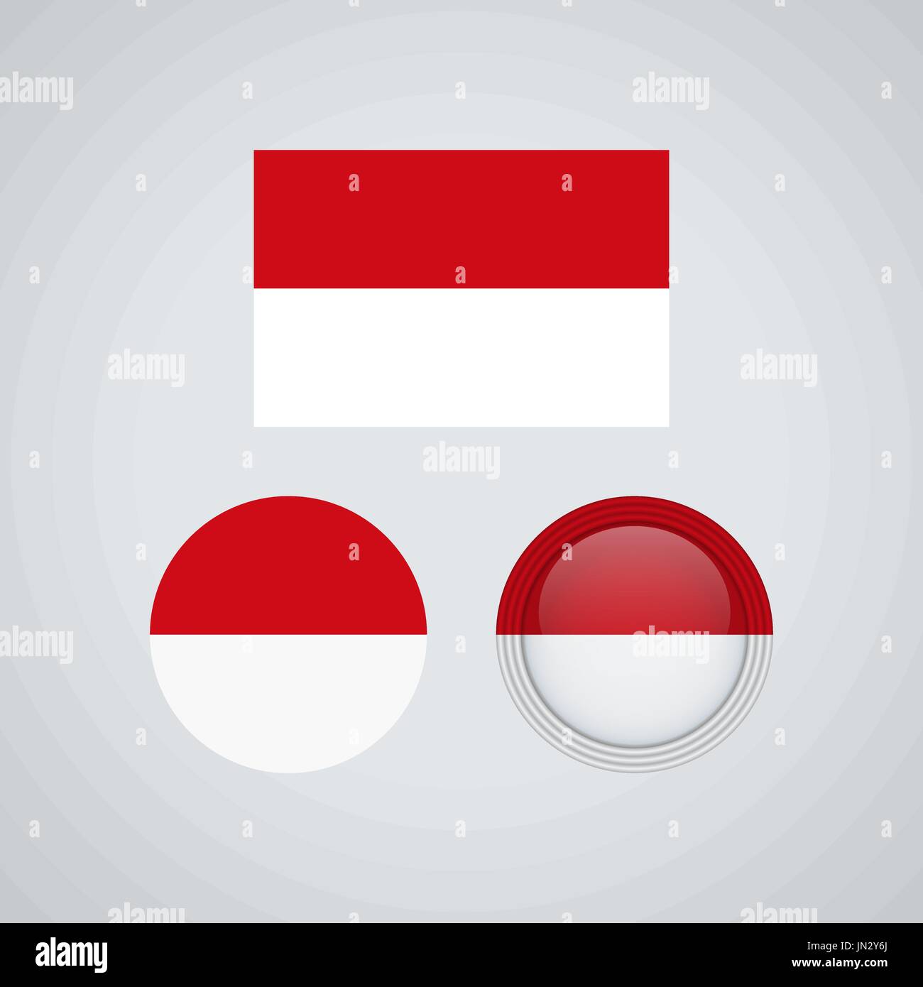 Flag design. Indonesian flag set. Isolated template for your designs ...