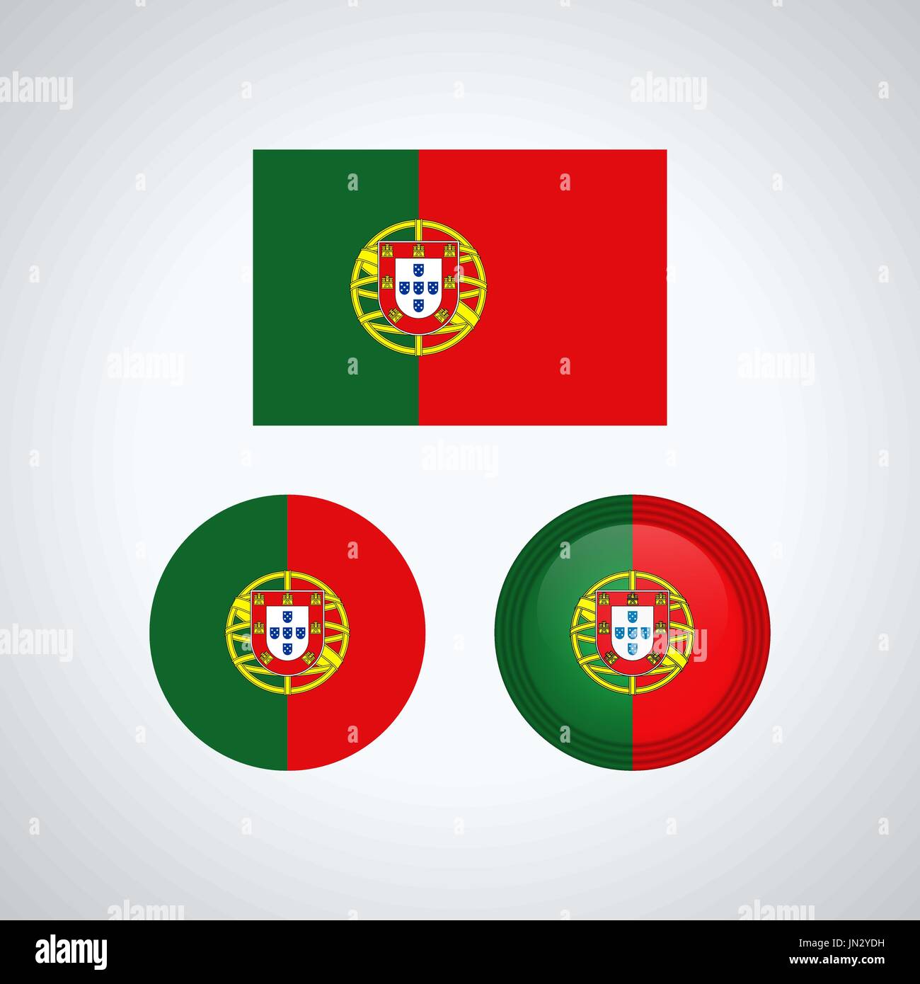Flag design. Portuguese flag set. Isolated template for your designs ...