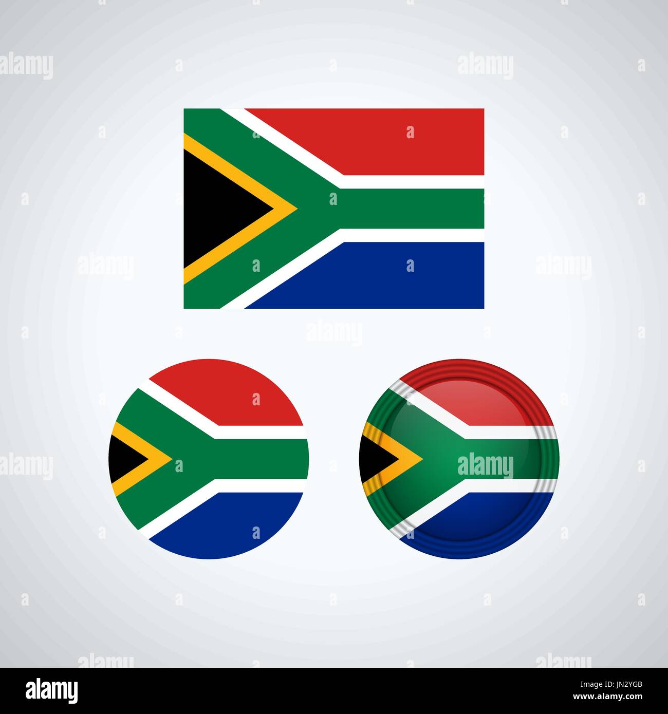 Flag design. South African flag set. Isolated template for your designs ...