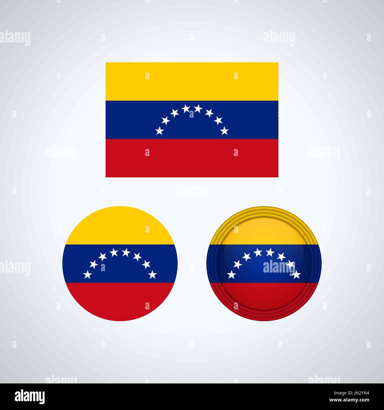 Flag design. Venezuelan flag set. Isolated template for your designs ...