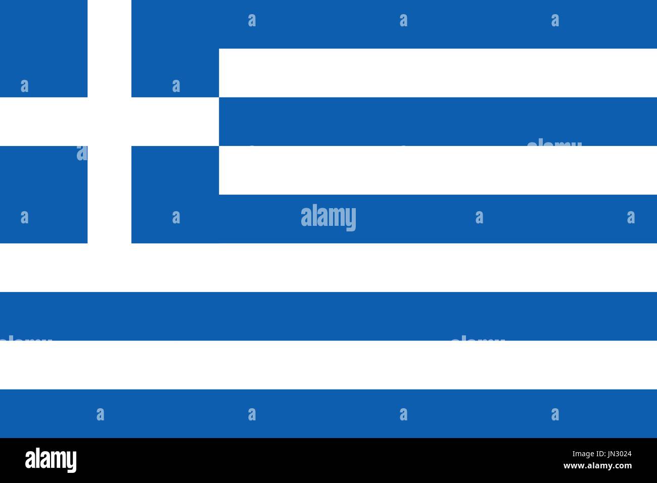 Flag design. Greek flag on the white background, isolated flat layout ...