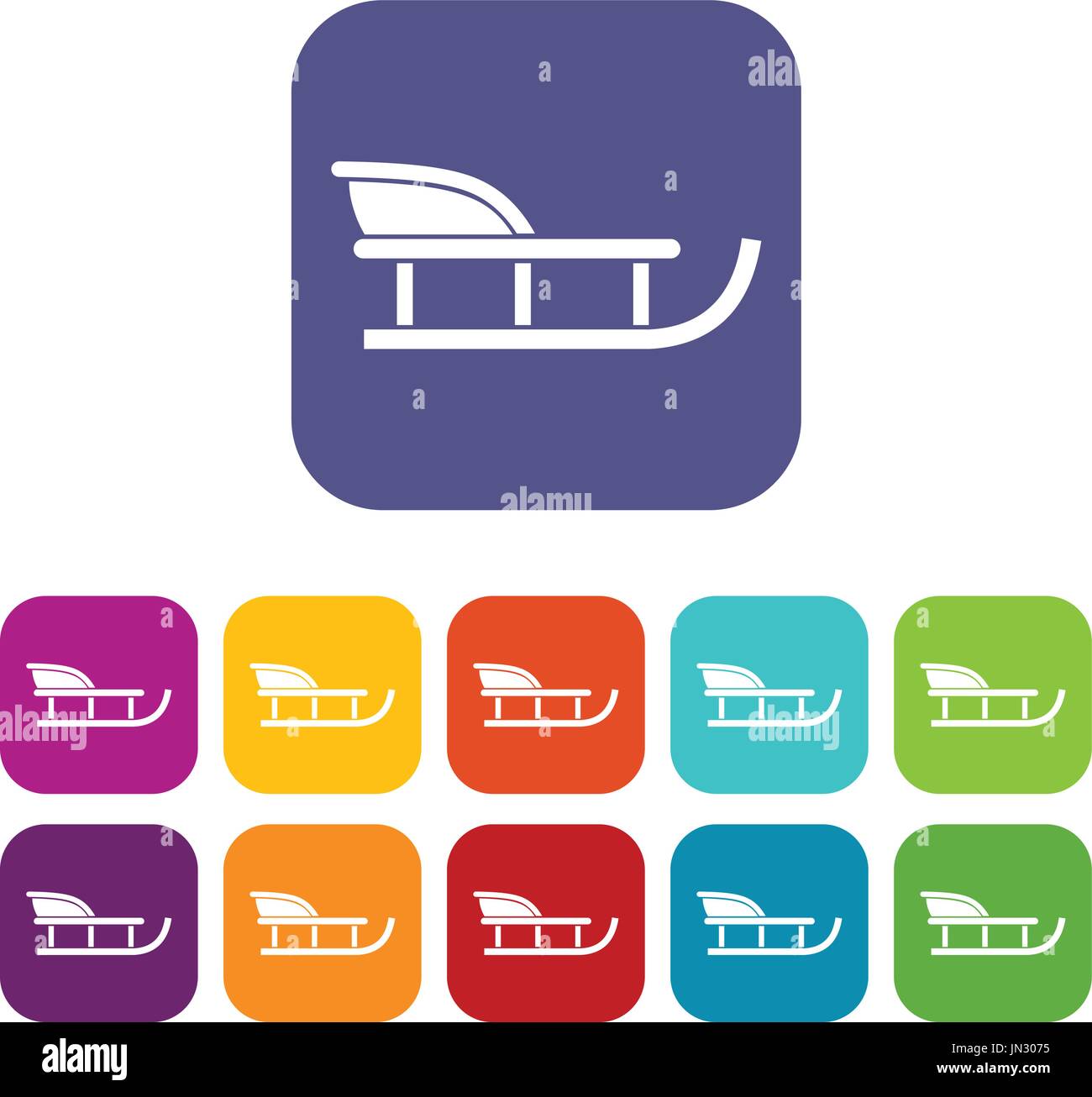 Sled icons set Stock Vector Image & Art - Alamy