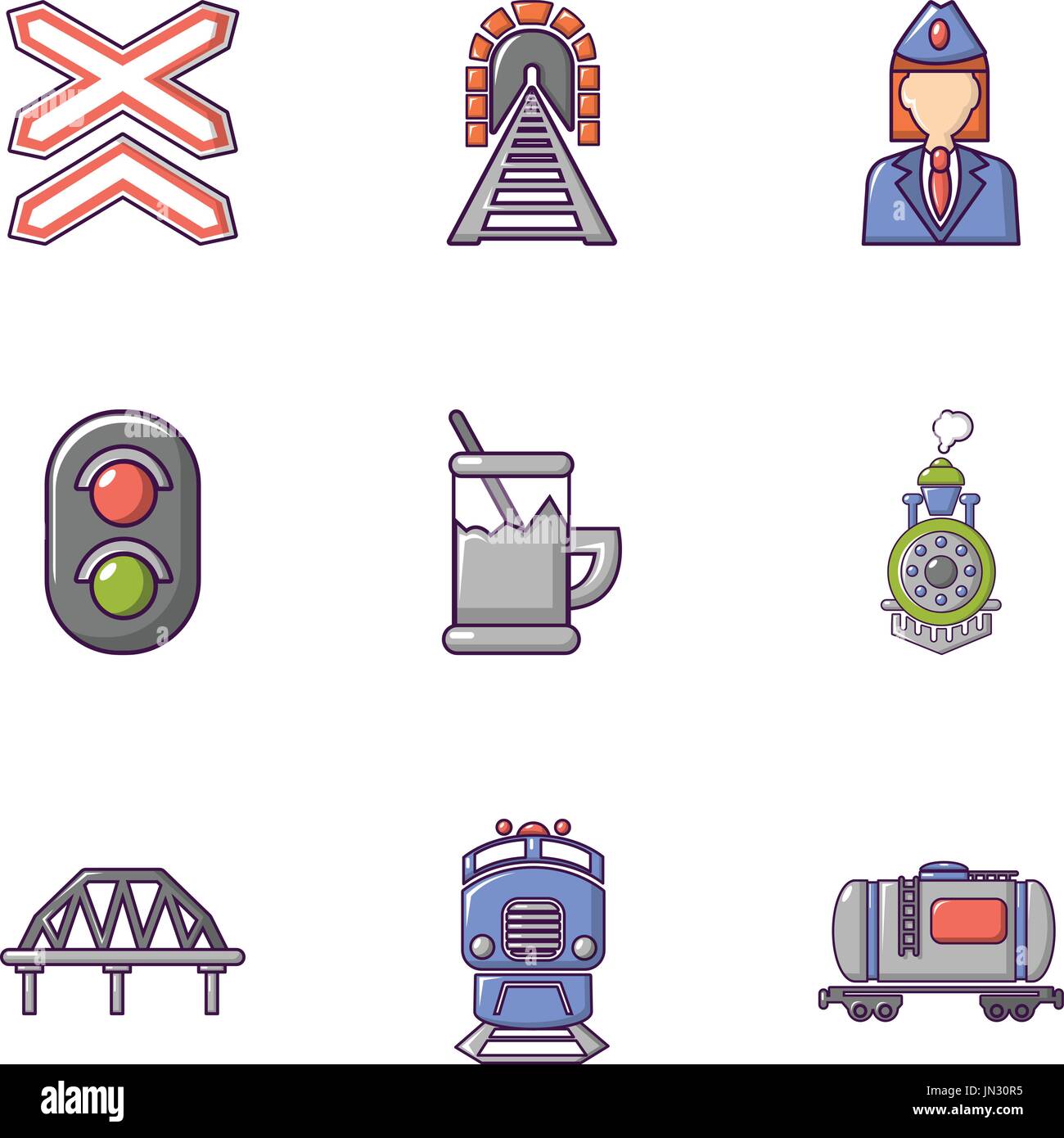 Train steward Stock Vector Images - Alamy