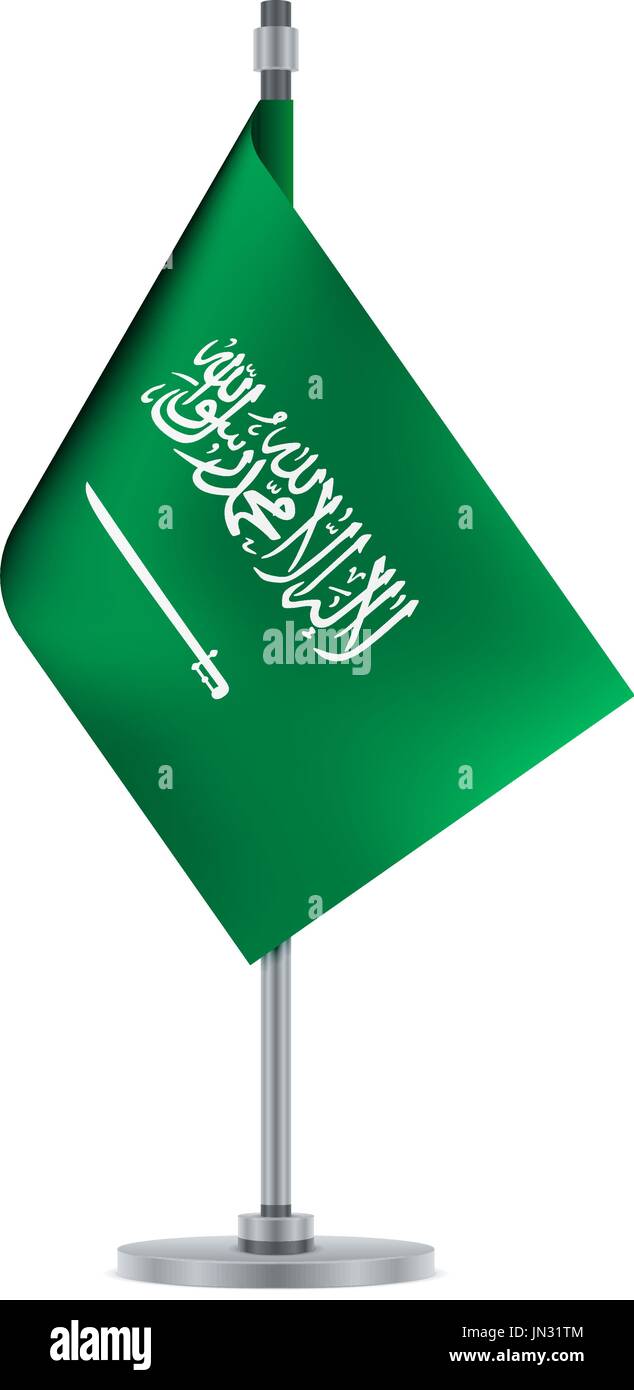 Arabian flag waving Stock Vector Images - Alamy