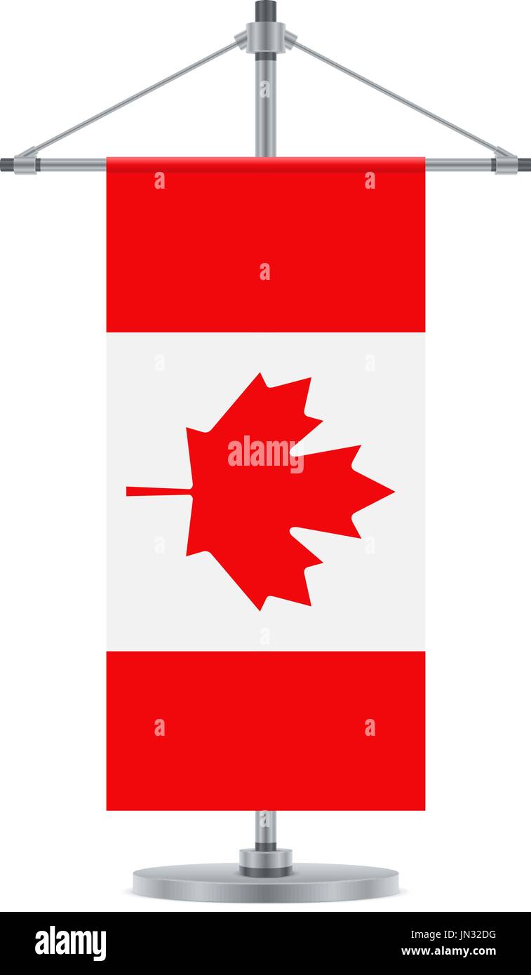 Canadian flag pole Stock Vector Images - Alamy