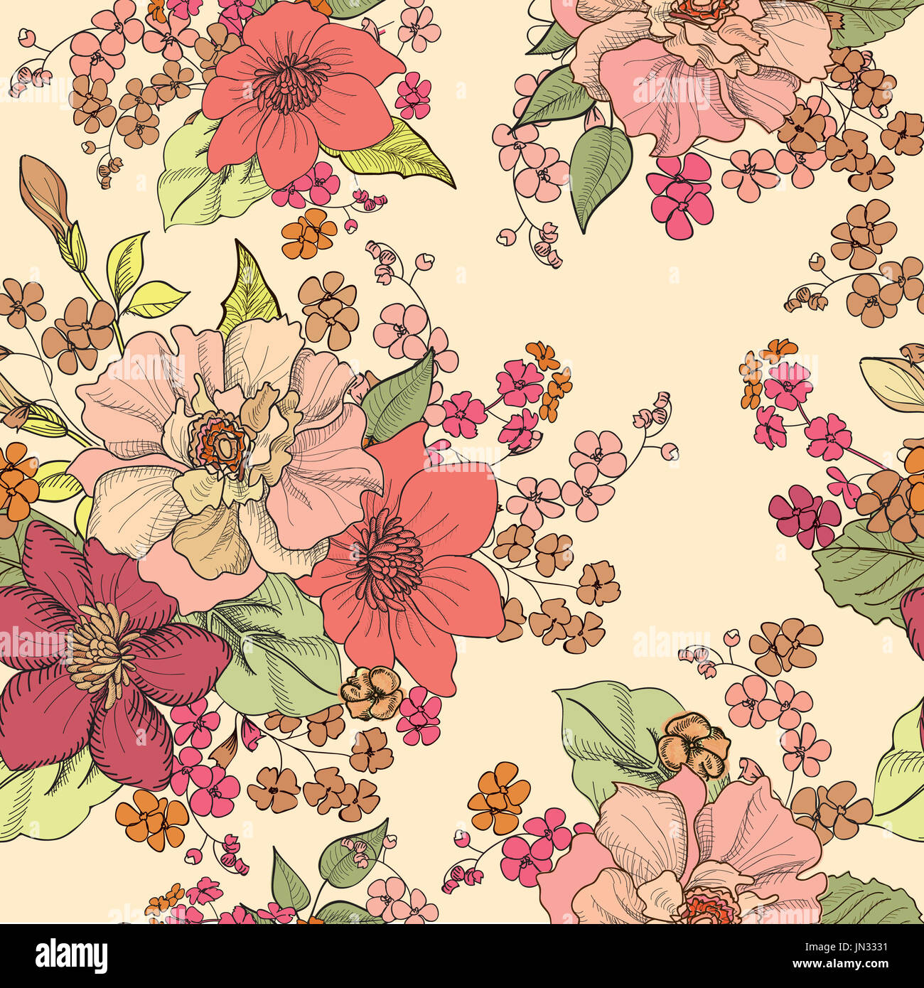 Flower pattern hi-res stock photography and images - Alamy