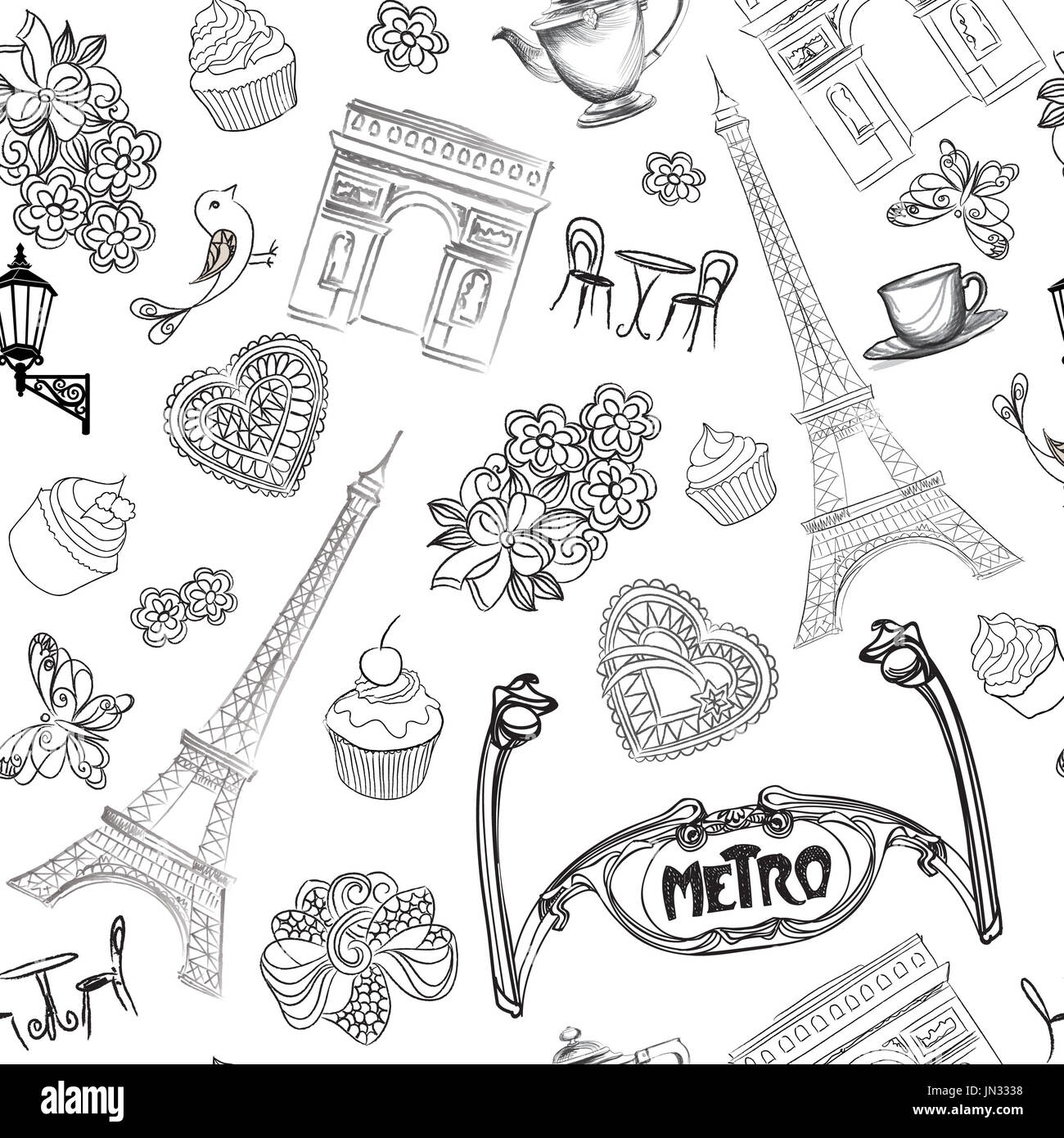 Vintage paris metro map hi-res stock photography and images - Alamy