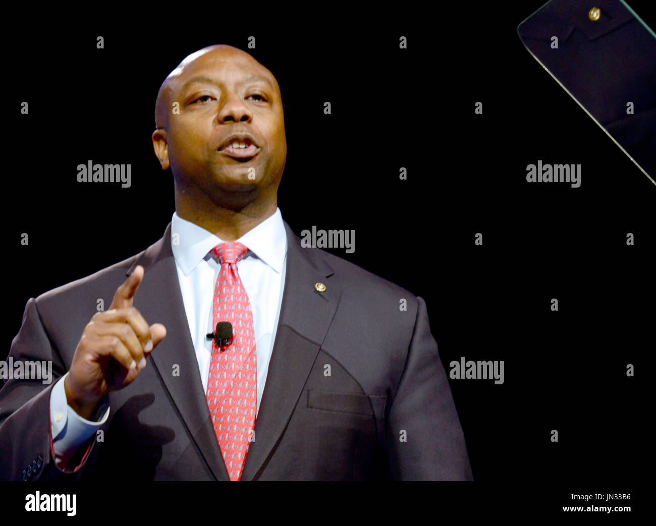 United States Senator Tim Scott (Republican of South Carolina) makes ...