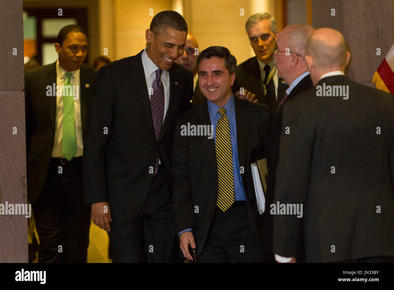 United States President Barack Obama arrives for a meeting with the U.S ...