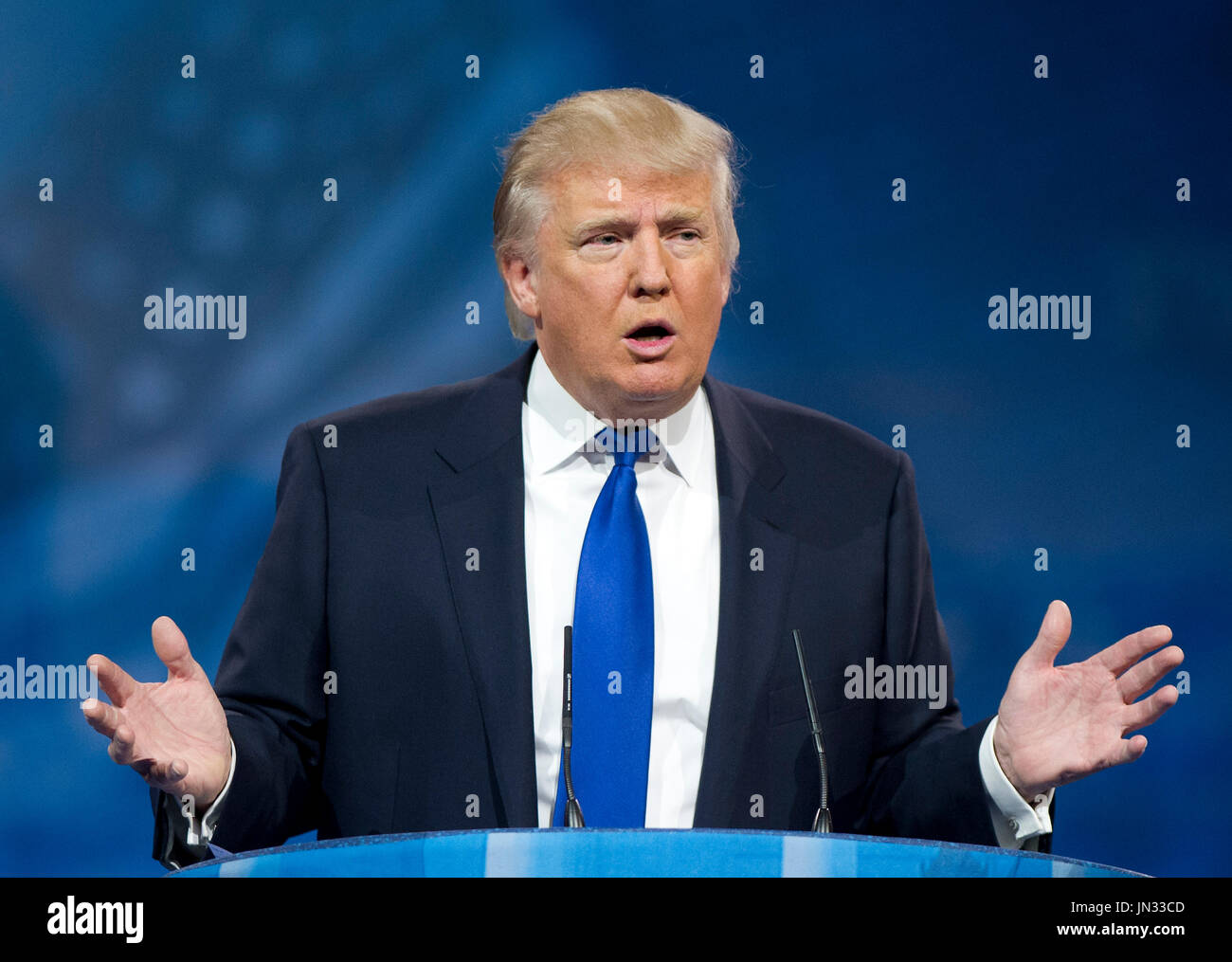 Donald Trump, Chairman & President, The Trump Organization, makes ...