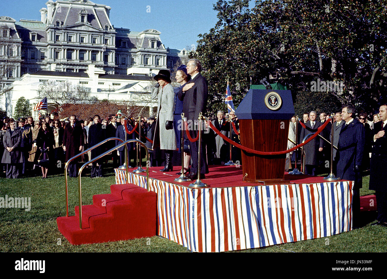 United States President Jimmy Carter, right, Prime Minister Margaret ...