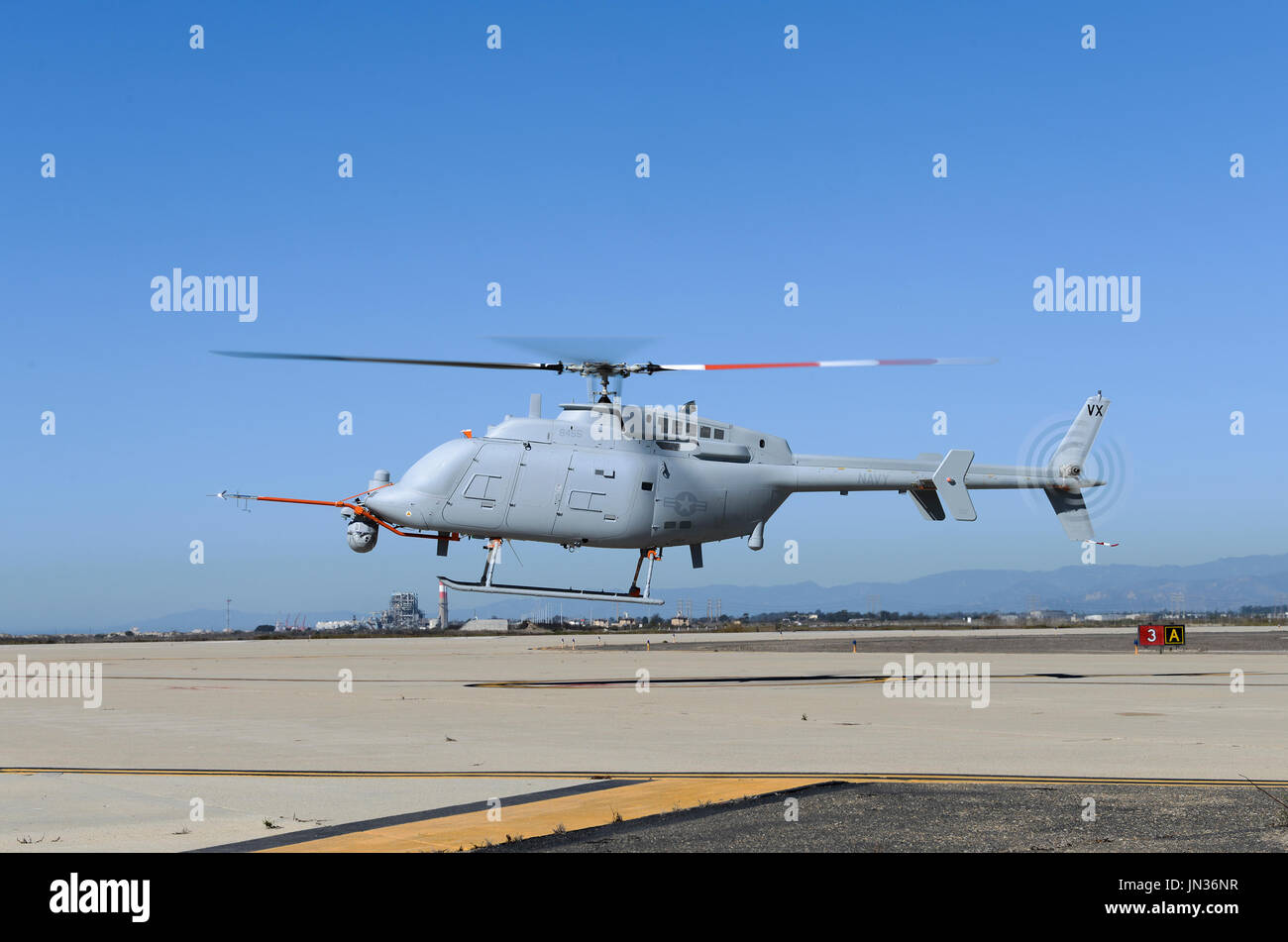 An MQ-8C Fire Scout unmanned aerial vehicle takes off from Naval Base ...