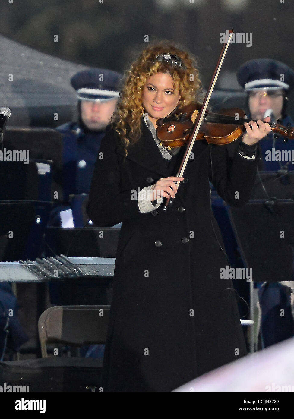 Miri Ben-Ari, Grammy-Award winning violinist, performs at the lighting ...