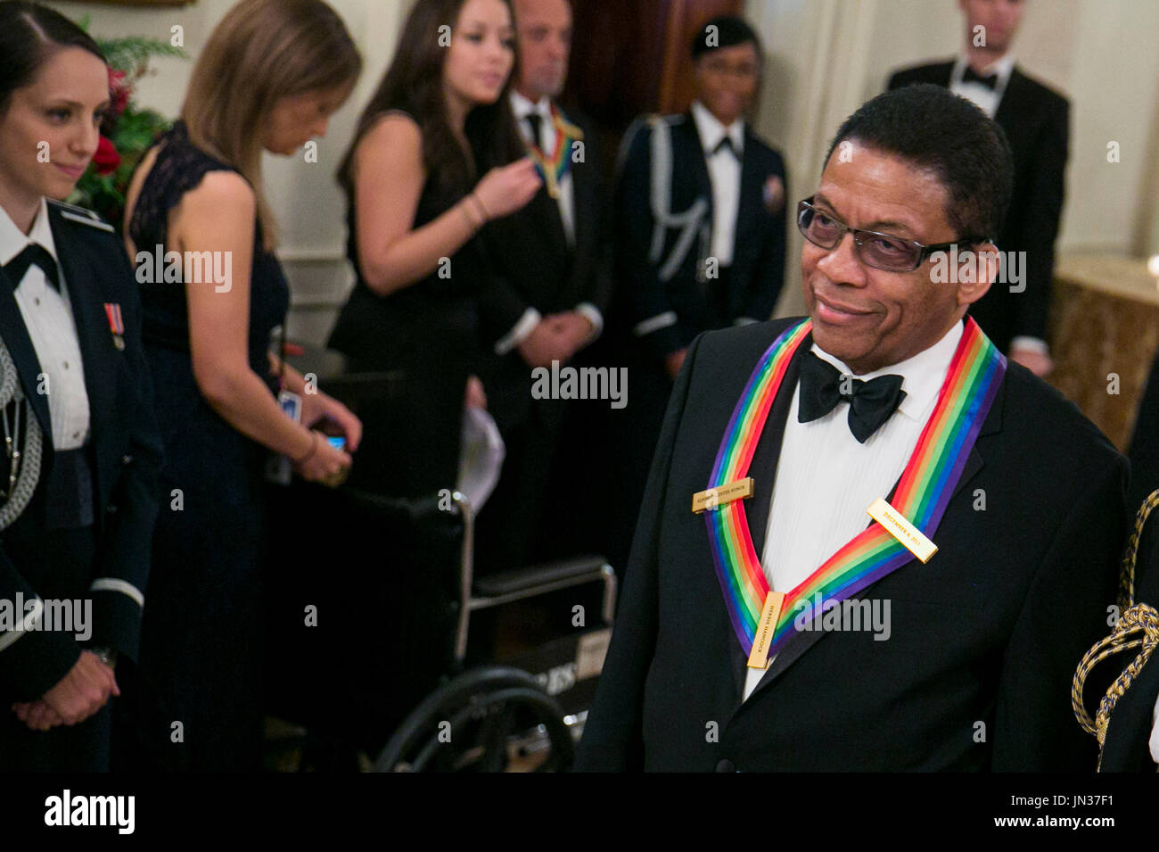 Kennedy Center Honoree Herbie Hancock attends a reception at the White ...