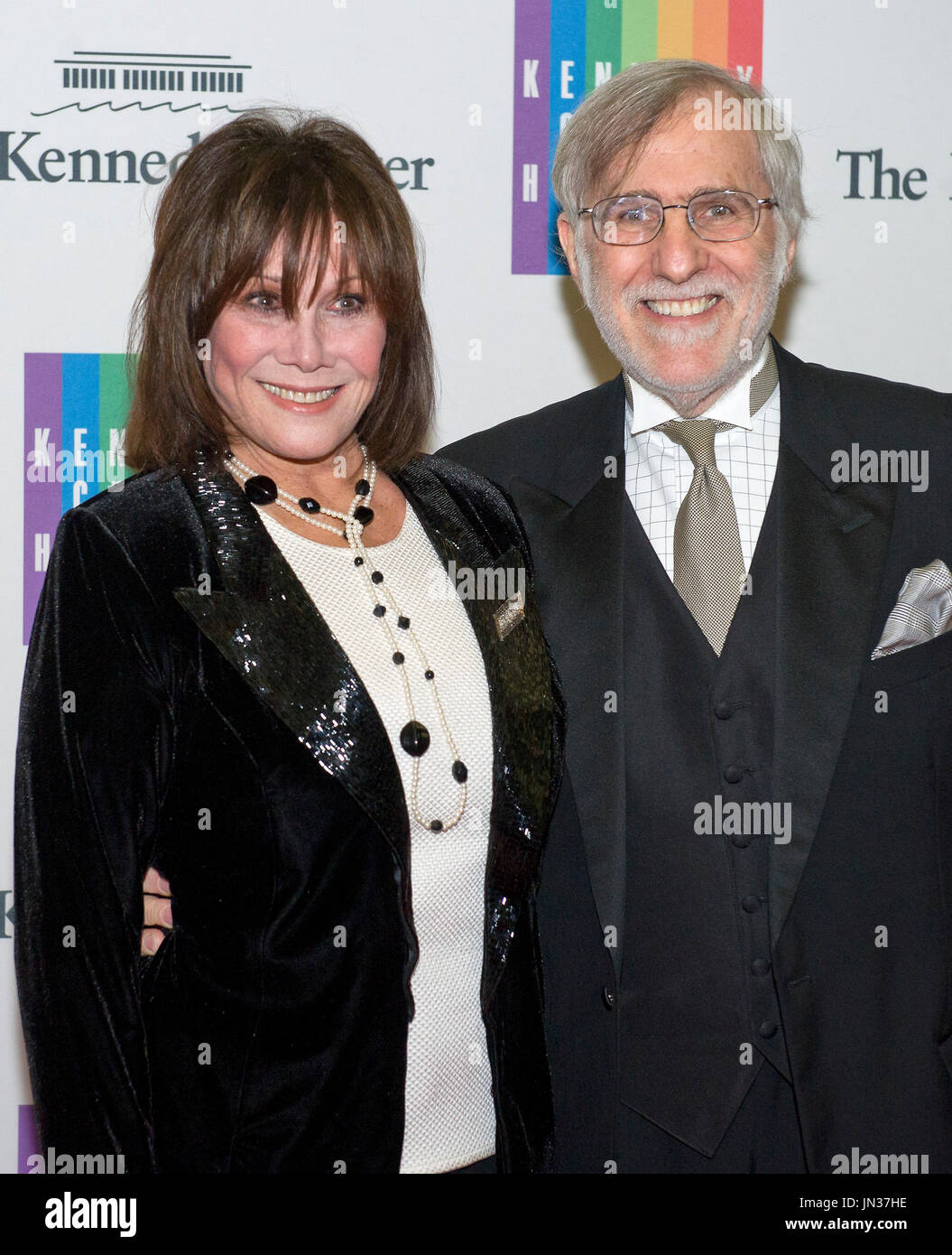 Michele Lee and Fred Rapoport arrive for the formal Artist's Dinner ...