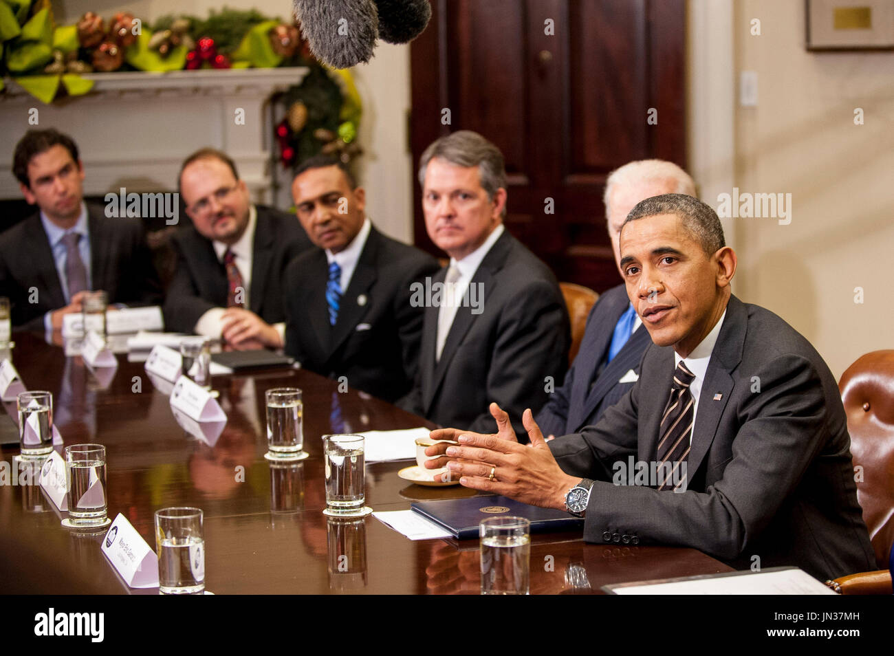 United States President Barack Obama and Vice President Joe Biden meet ...