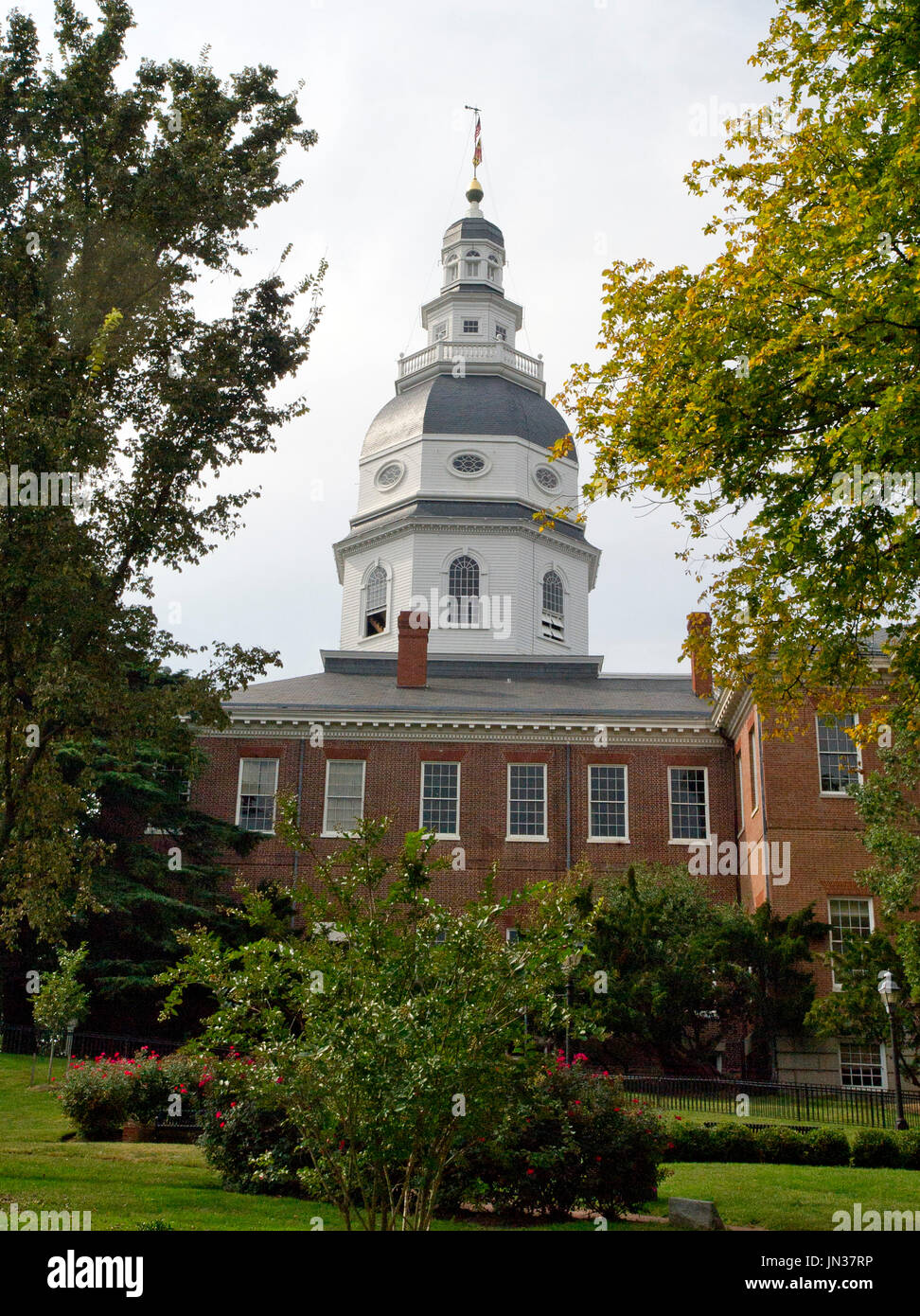 The Maryland State House in Annapolis, Maryland, the oldest in the ...