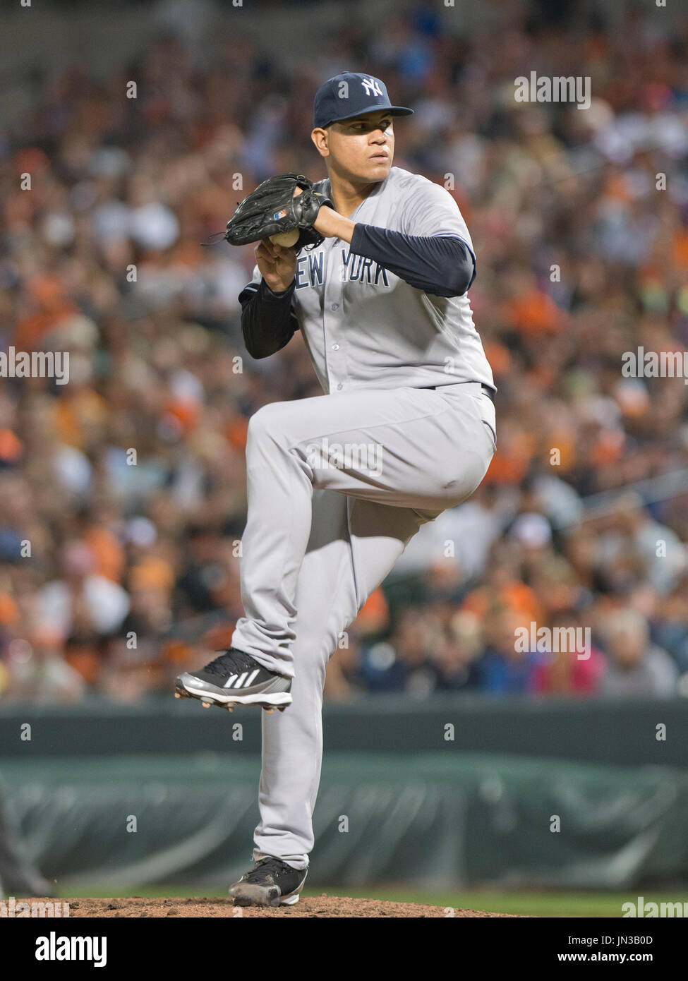 New York Yankees pitcher Dellin Betances (68) pitches in the eighth ...