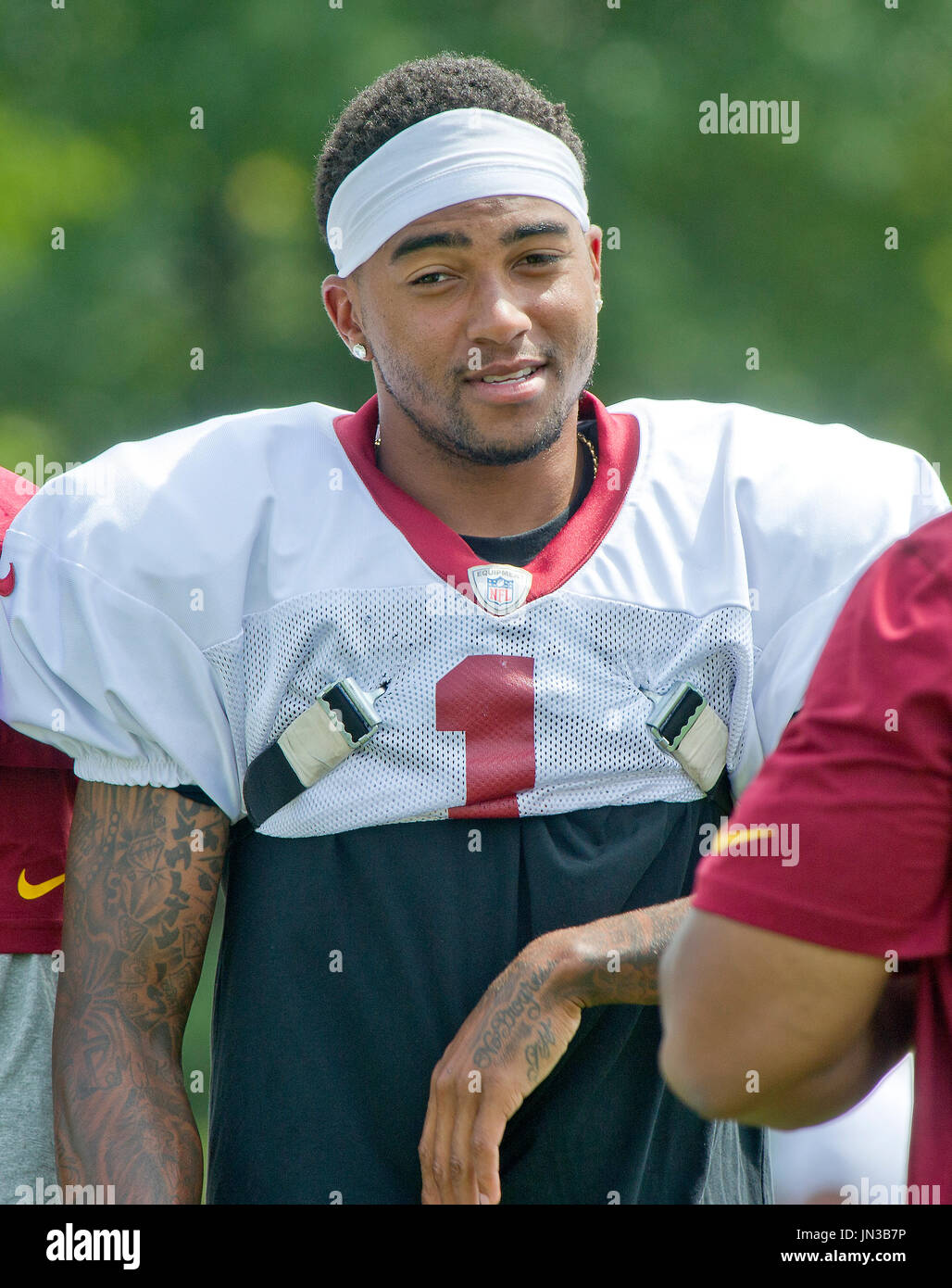 Washington Redskins wide receiver DeSean Jackson (1) participates in ...