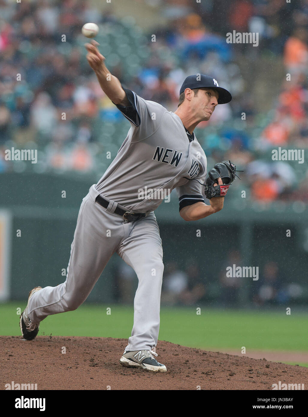 New York Yankees pitcher Shane Greene (61) works in the first inning ...