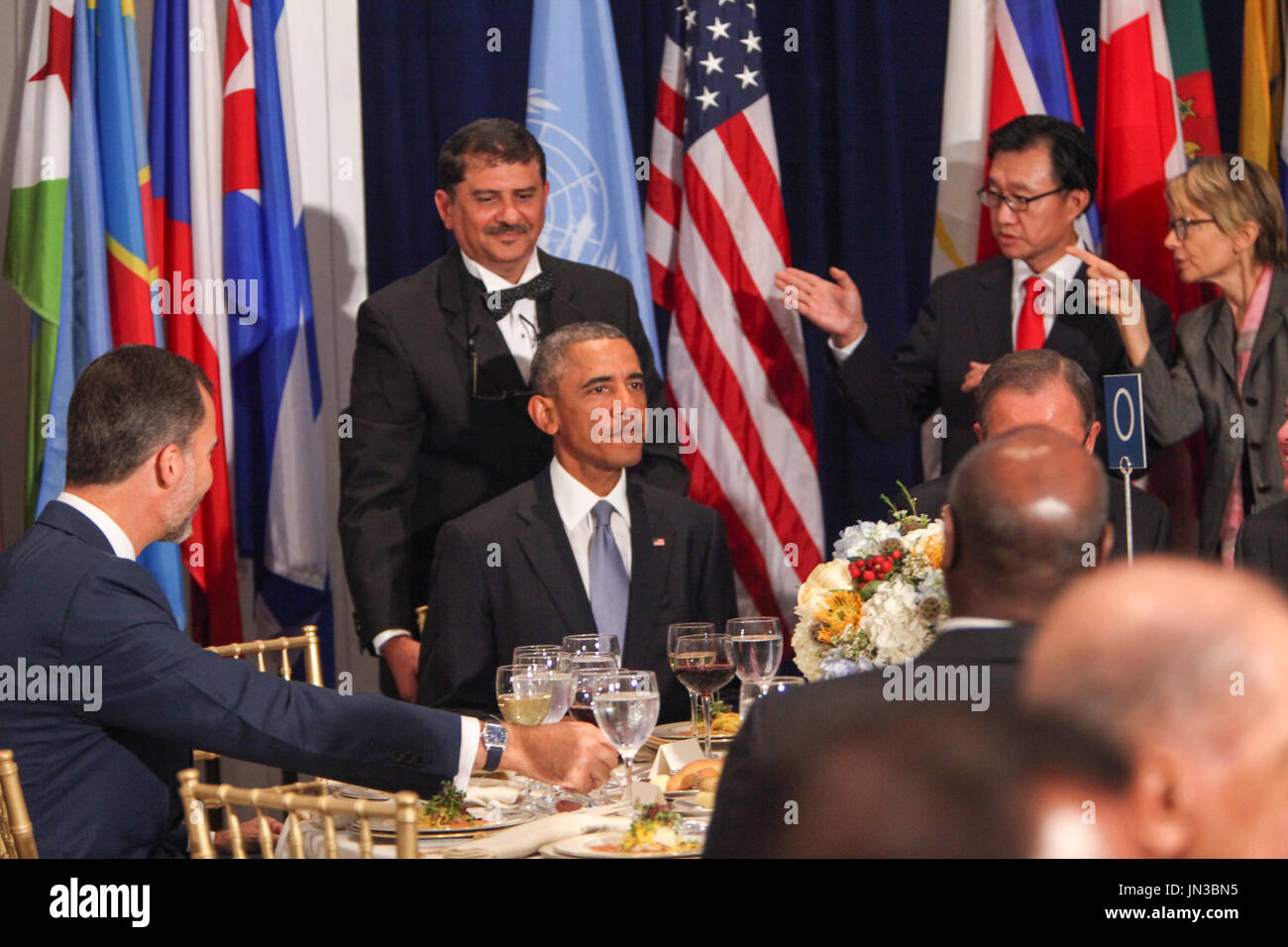 United States President Barack Obama attends a luncheon hosted by ...