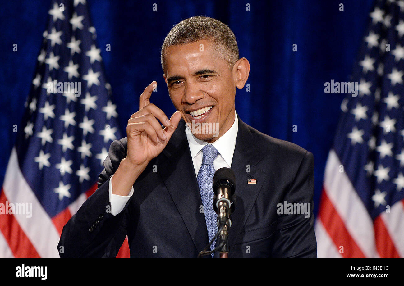 United States President Barack Obama speaks at the Organizing for ...