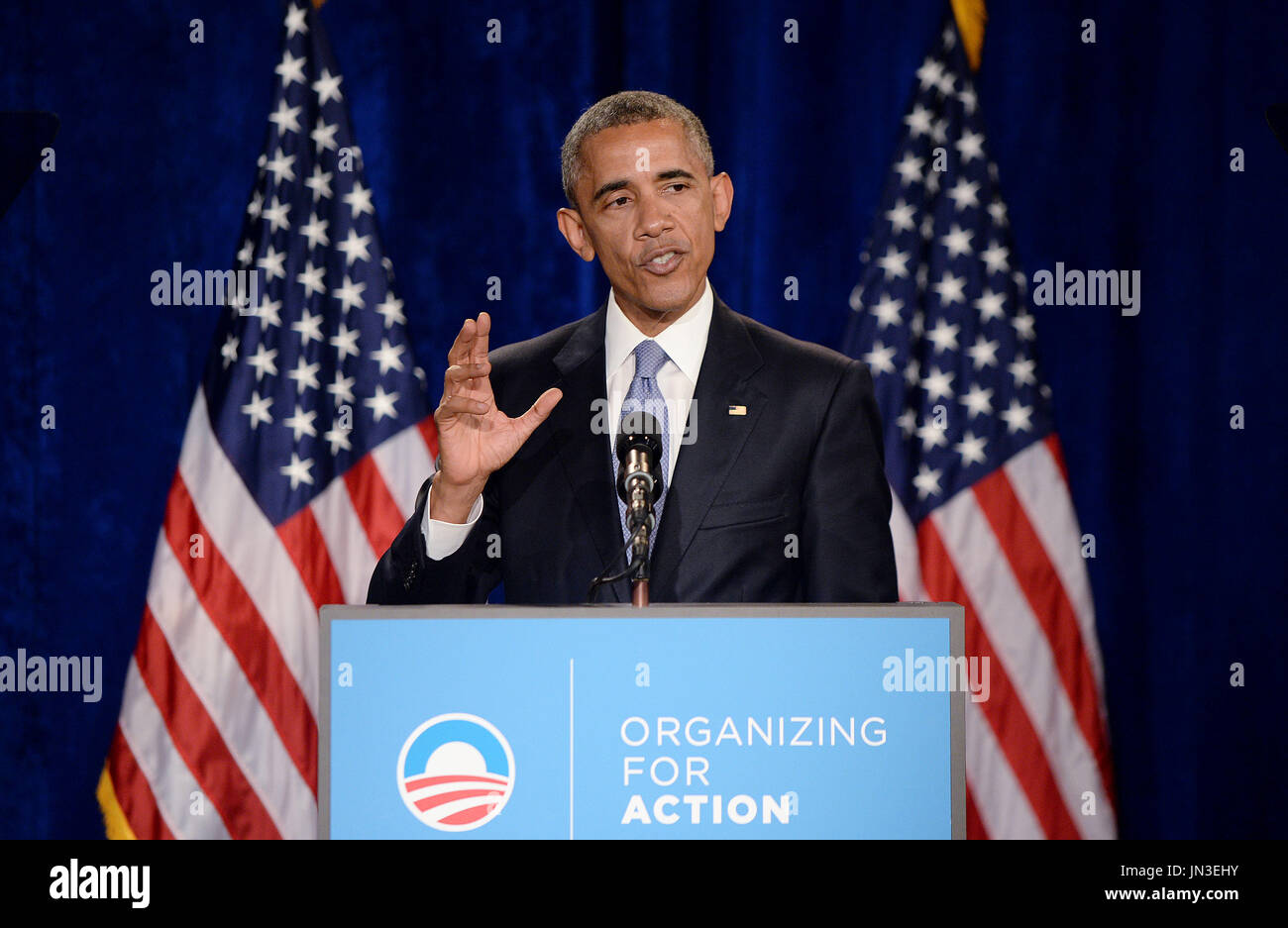United States President Barack Obama speaks at the Organizing for ...
