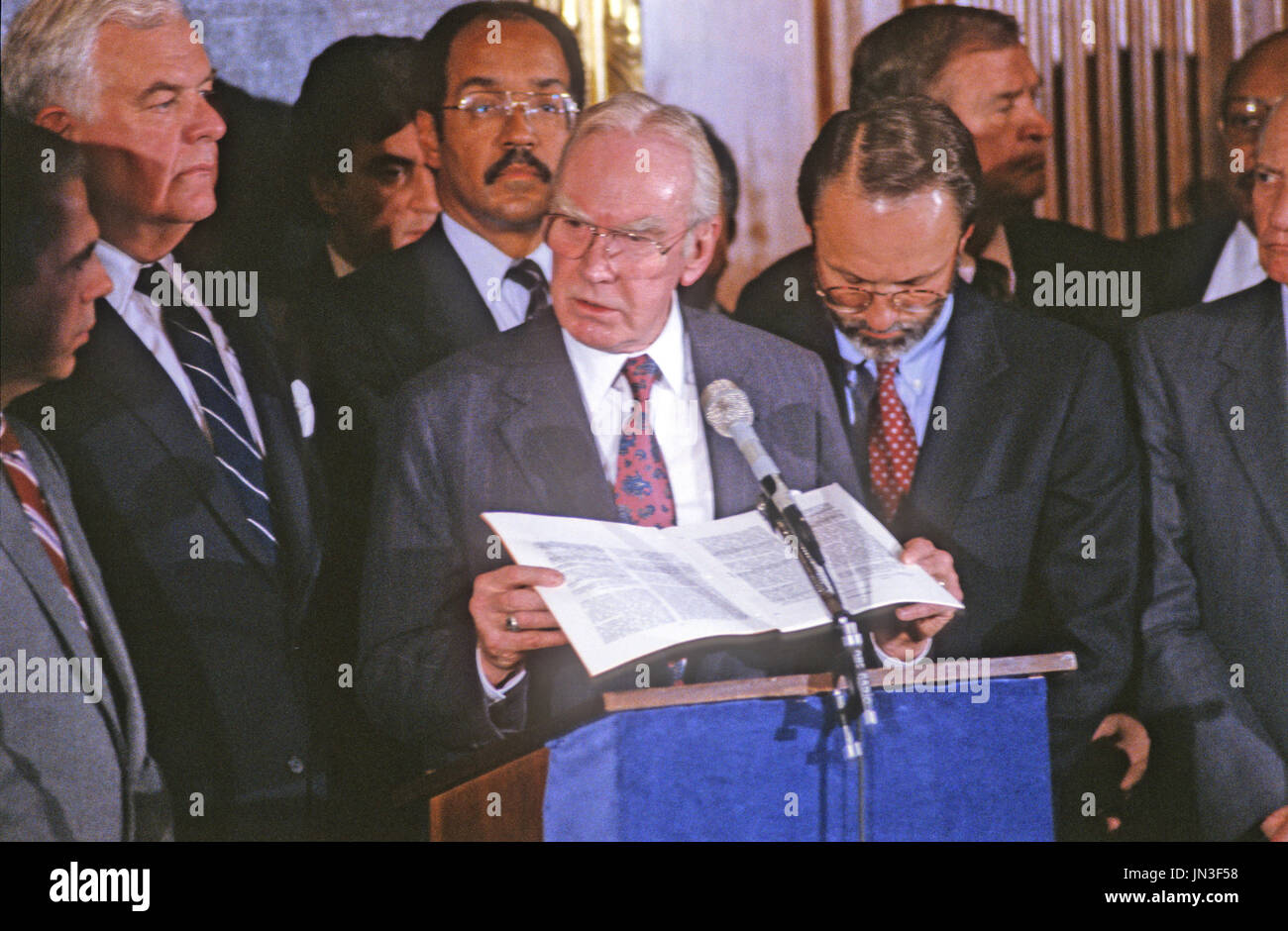 In this file photo dated April 13, 1989, the Speaker of the United ...
