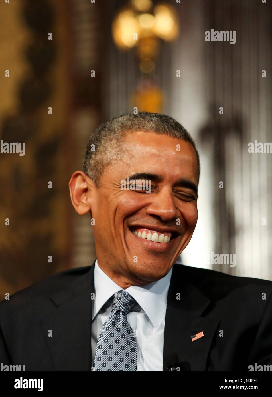 United States President Barack Obama participates in a panel discussion ...